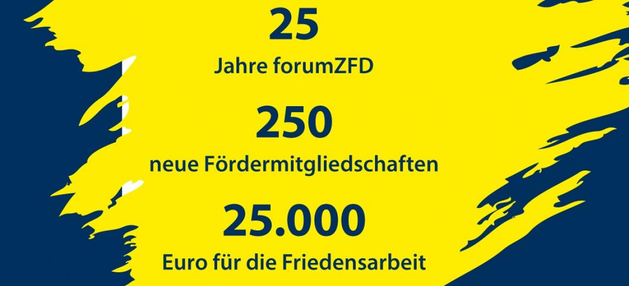 25 Jahre forumZFD: Ihr Geschenk zum Jubiläum | Pro Peace